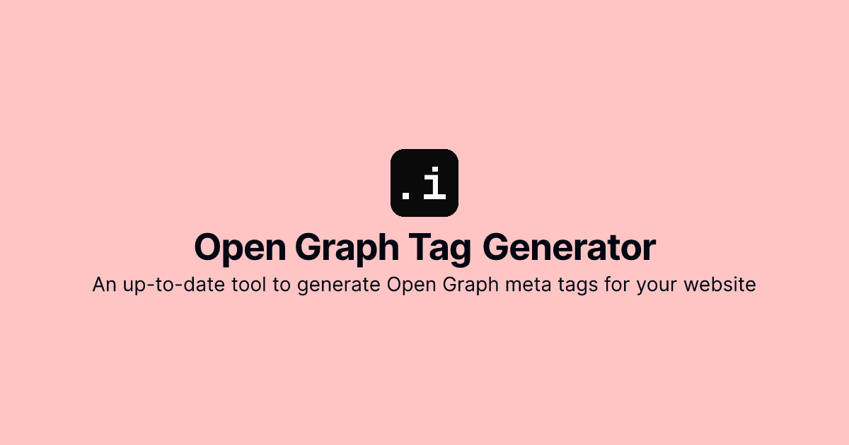 Open Graph Meta Tag Generator | imgsrc Open Graph Meta Tag Generator | imgsrc